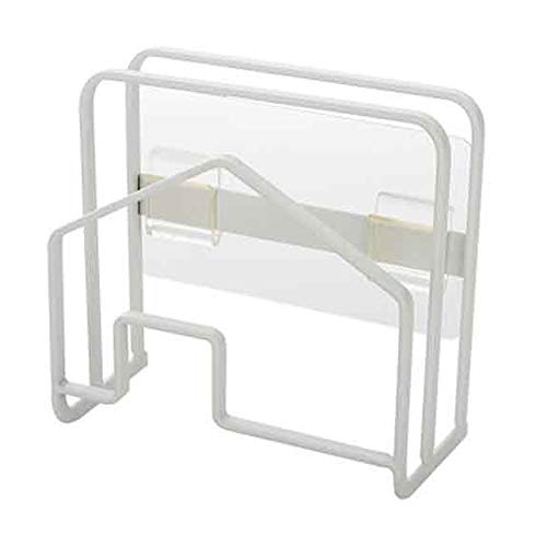 WUDILU Multi-Cell Wall-Mounted Cutting Board Rack Metal Drying Pan Pot Rack Cover Lid Rest Stand Spoon Holder Kitchen Tool (Color : E)