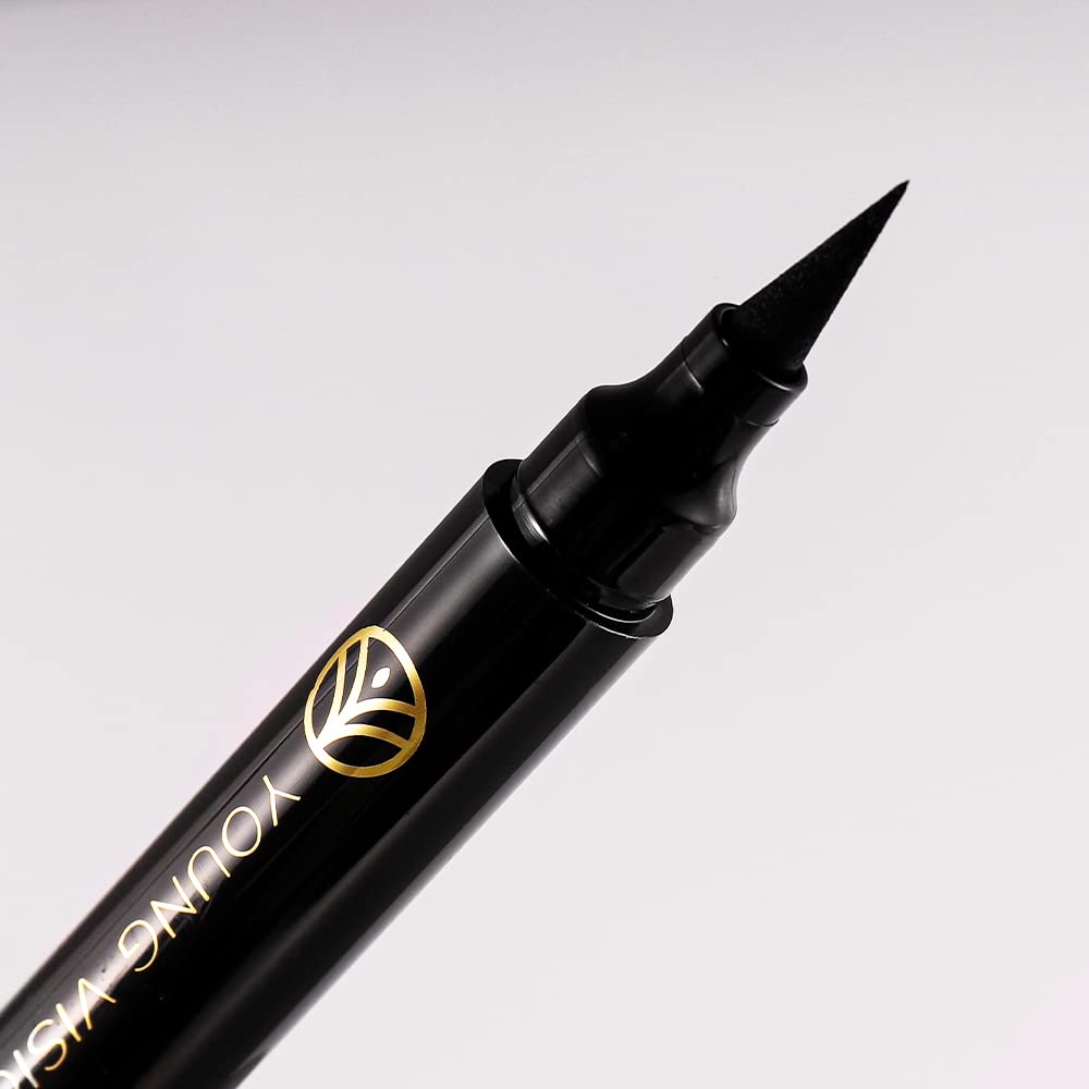 YOUNG VISION Winged Eyeliner Stamp - The Ultimate Tool for Flawless Cat-Eye Makeup, Go on Smooth, Waterproof and Long Lasting Eye Liner Pen