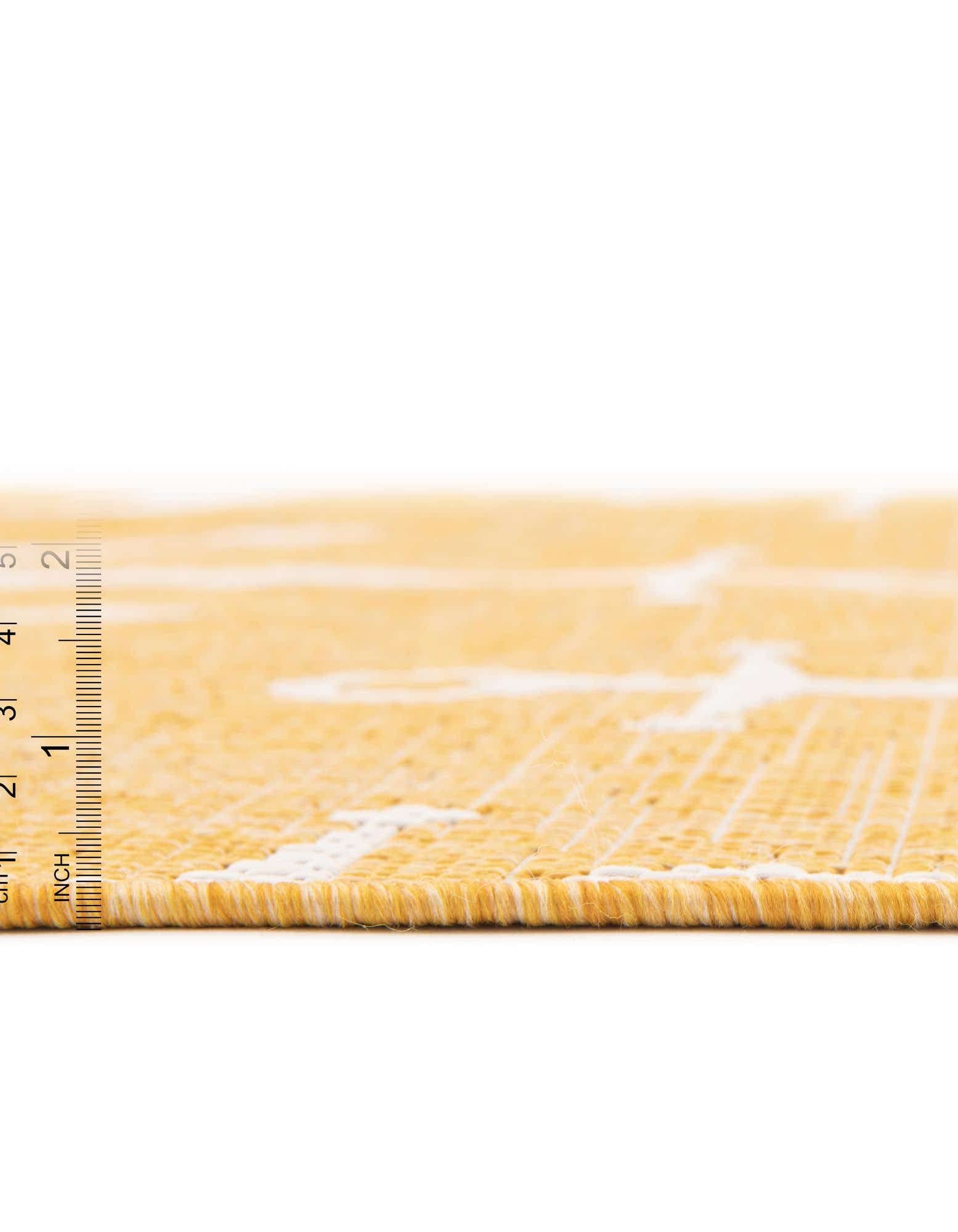Unique Loom Outdoor Coastal Collection Area Rug - Ahoy (10' x 14' 1" Rectangle, Yellow)
