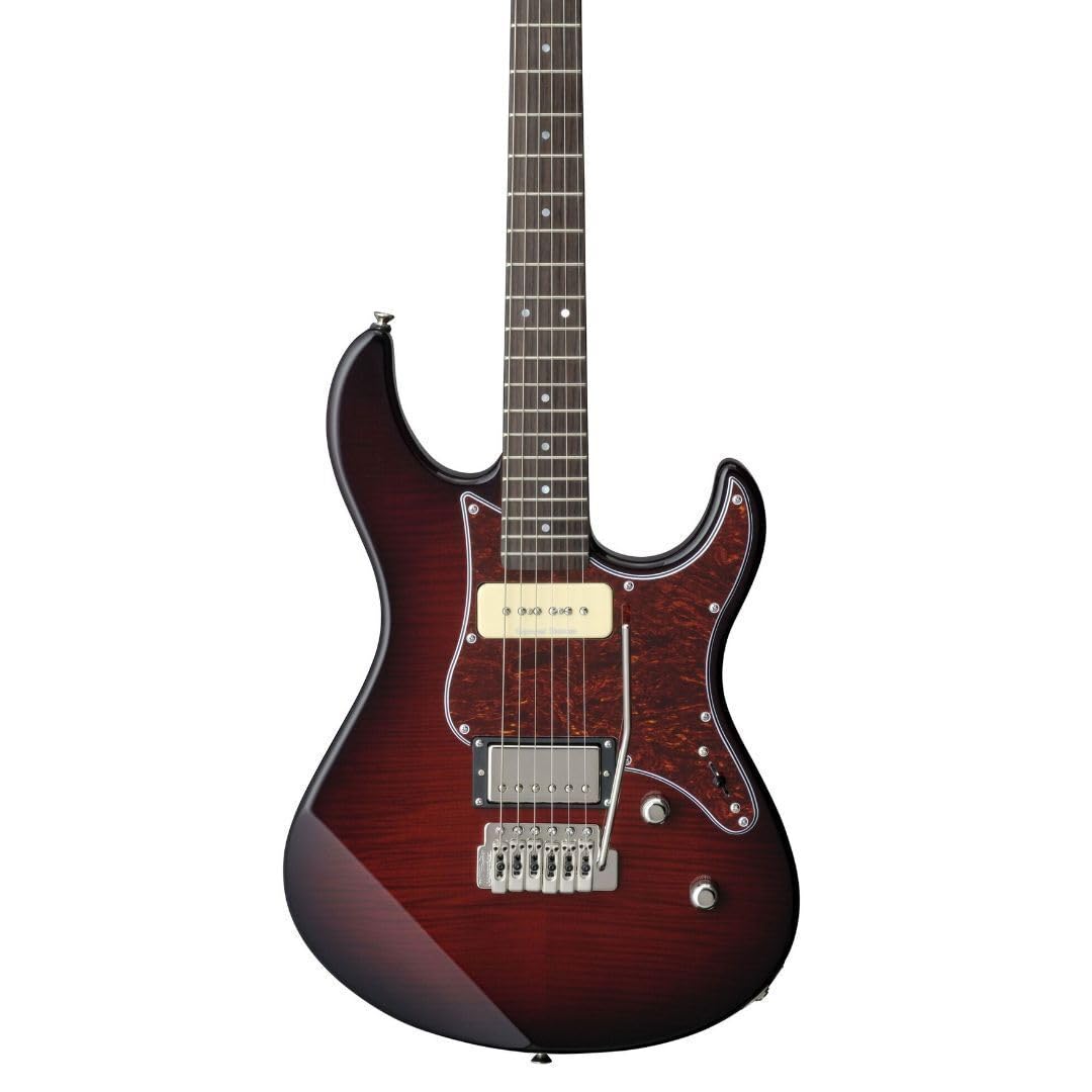 Yamaha Pacifica PAC611VFM DRB Solid-Body Electric Guitar, Dark Red Burst