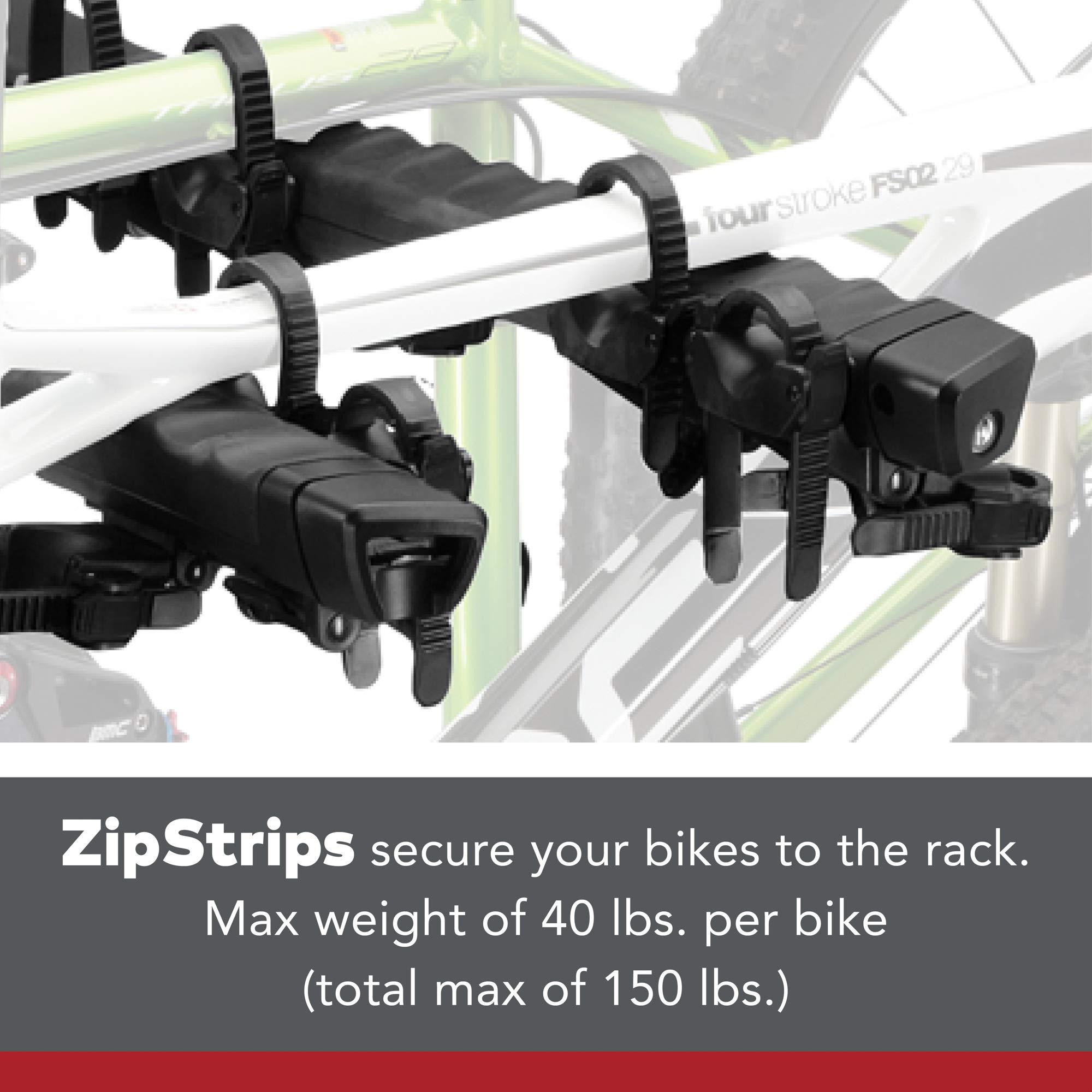 YAKIMA, FullTilt Tilting Hitch Mount Hanging Bike Rack, 4 Bike Capacity, Anti Sway, Lockable, Compatible with both 1-1/4" and 2" hitch receivers