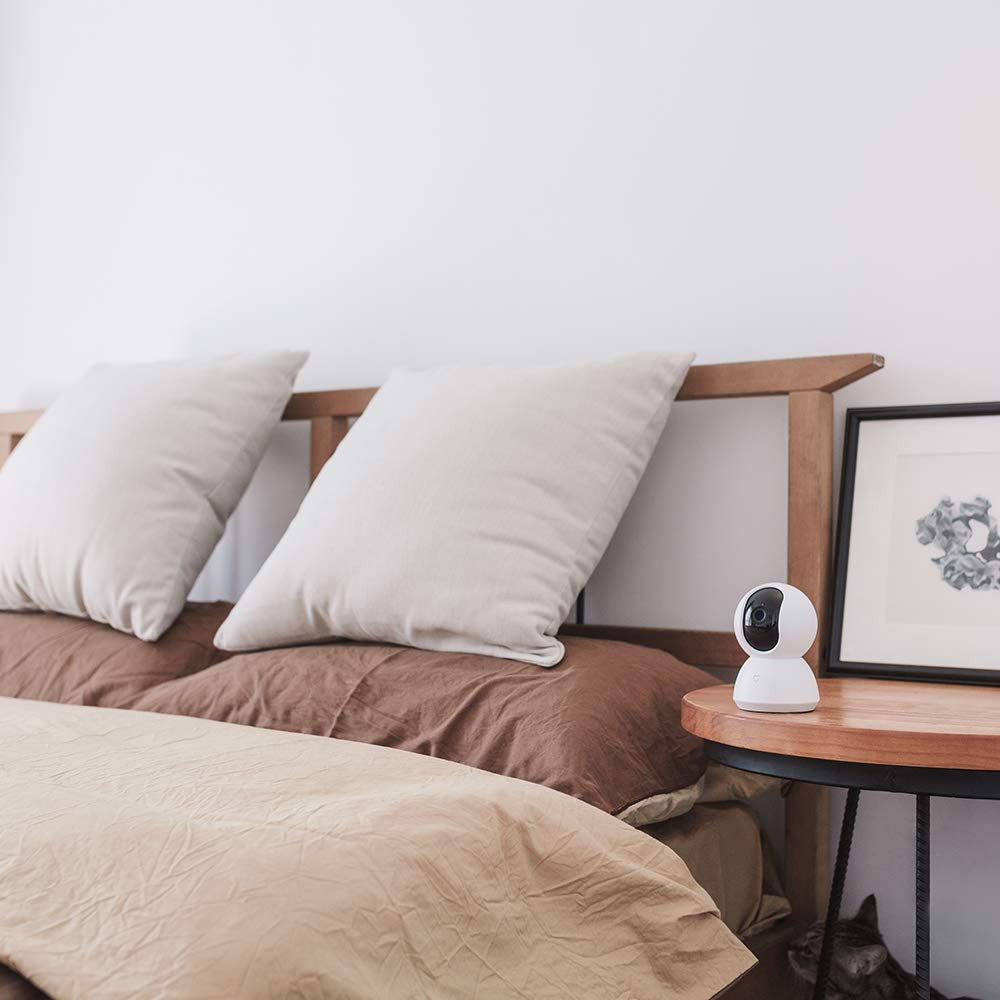 Xiaomi Mi Home Security Camera 360° 1080P, HD Home Security IP Camera Wireless WiFi Pet Camera with Sound/Motion Detection, Motion Tracking, Night Vision, 2-Way Audio, Remote View, Works with Alexa