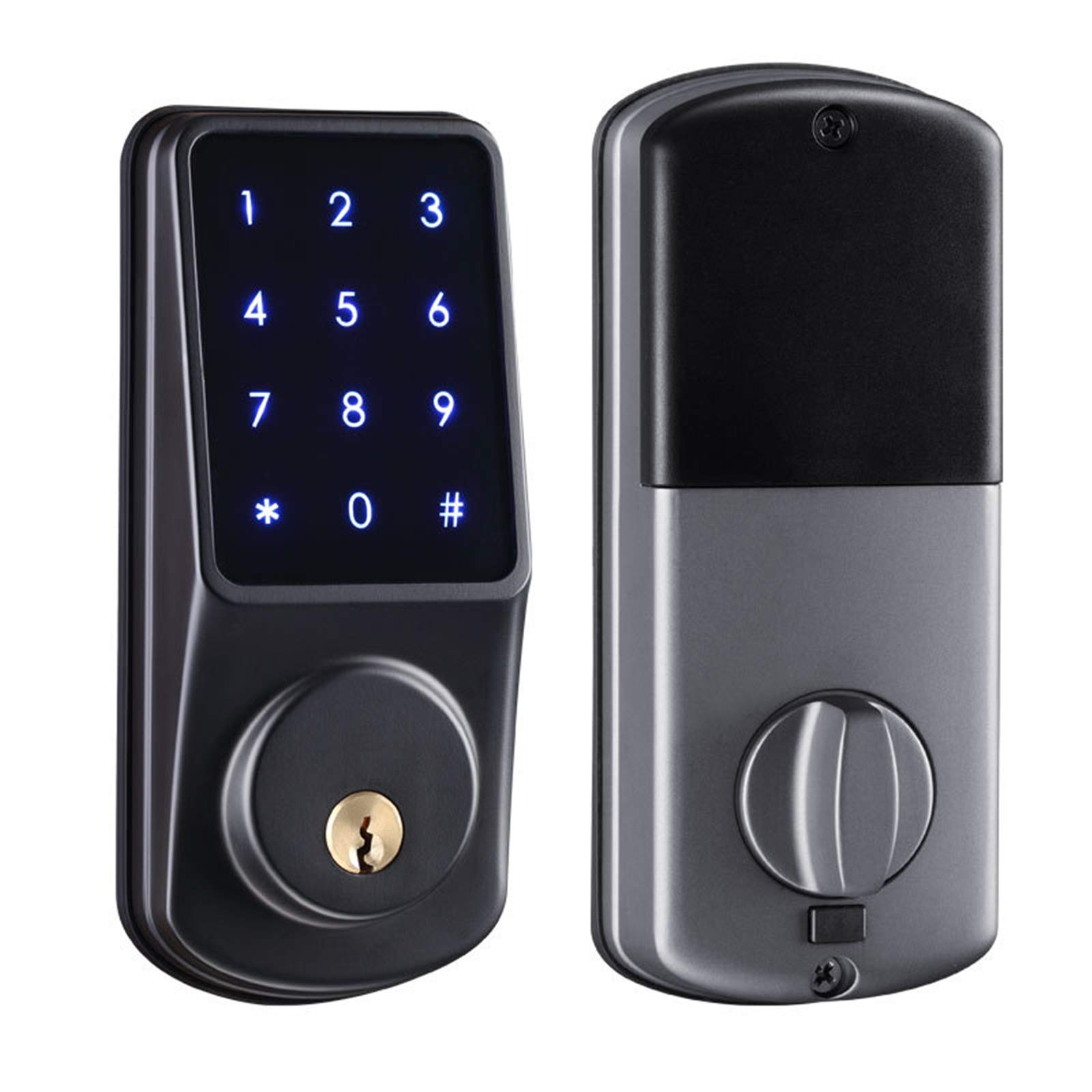 XinC Intelligent Fingerprint Padlock, Small Keyless Lock, Biometric Fingerprint Padlock with Lock,Keyless Smart Lock, Suitable for Home, Office.