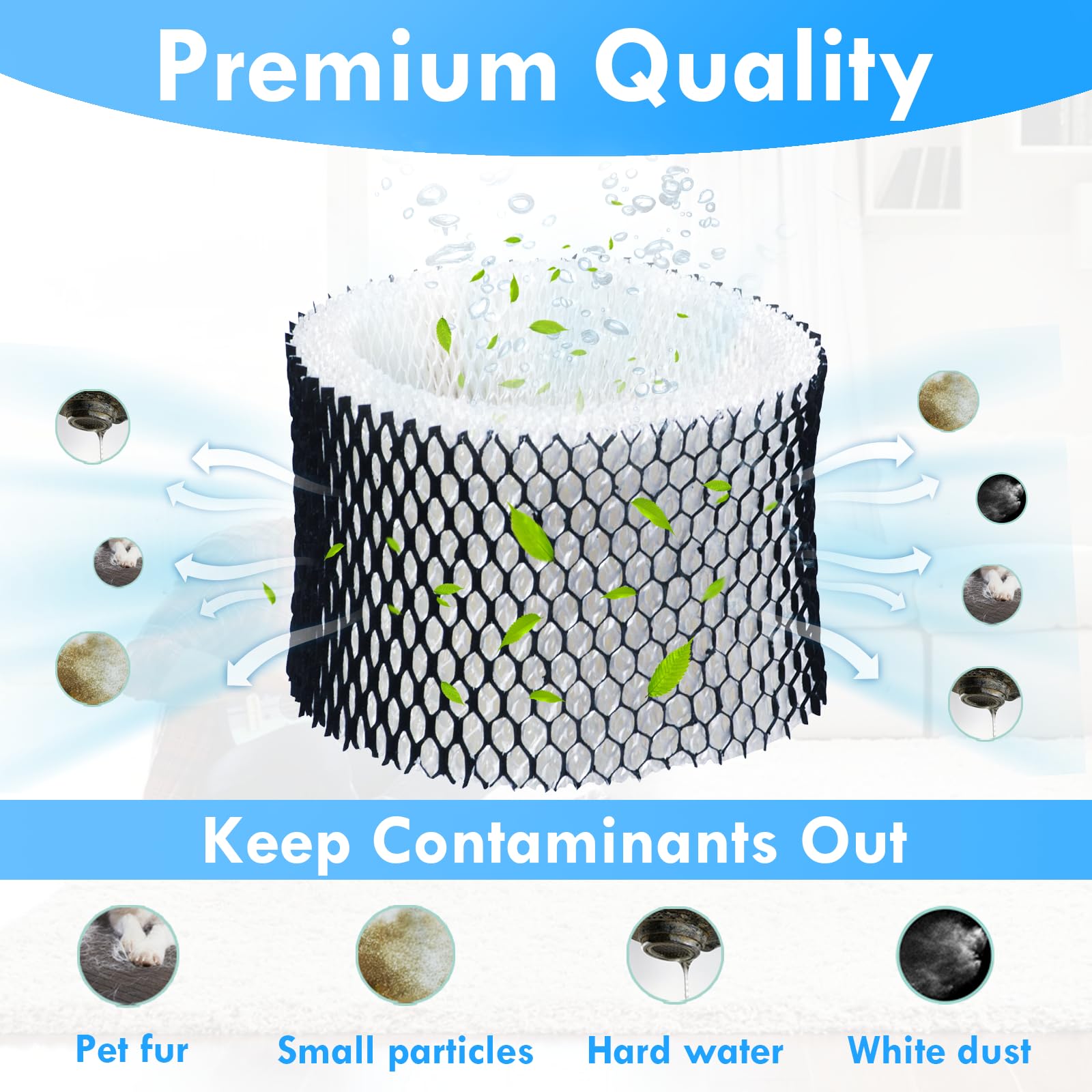 Yonice HWF62 Humidifier Filter A Compatible for Holmes Sunbeam Humidifier HWF62 HWF62CS HWF62D SF212 Filter, Fit Models SCM1100, SCM1701, SCM1702, SCM1762