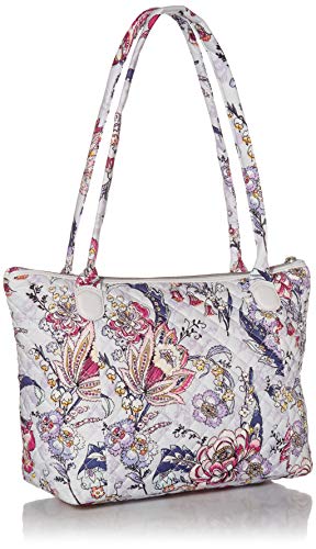 Vera Bradley Women's Cotton Carson East West Tote Bag, Hummingbird Park, One Size