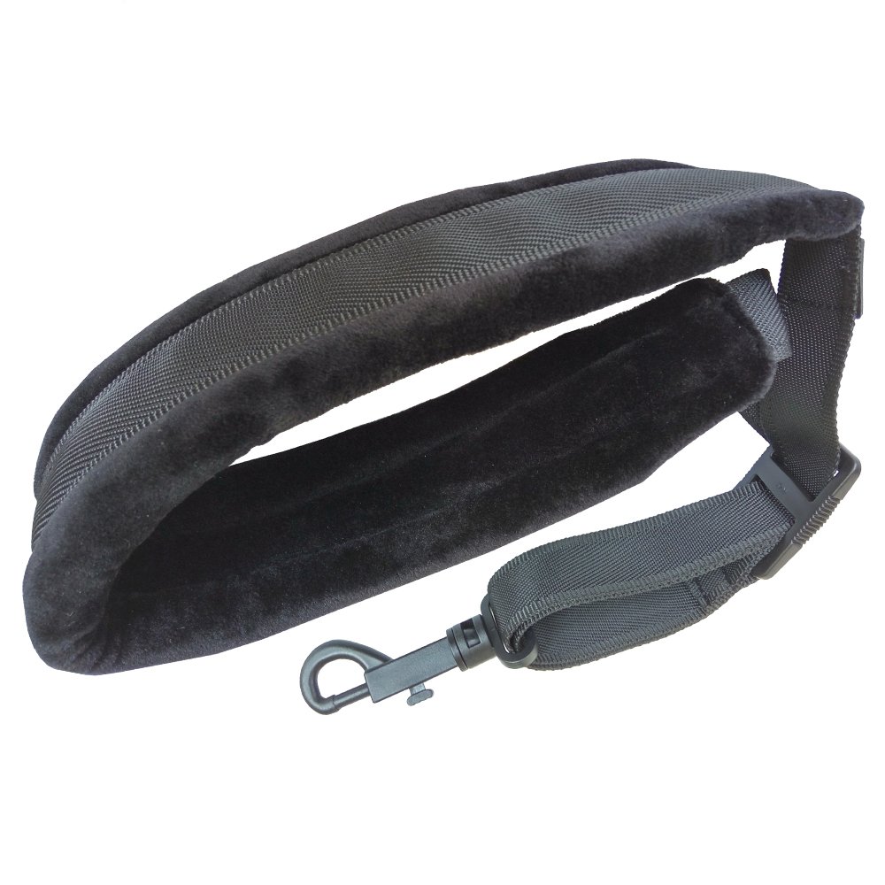 Xinlink Professional Black Soft Padded Saxophone Neck Strap with Snap Hook for Alto Tenor Soprano Baritone Sax Music Accessories