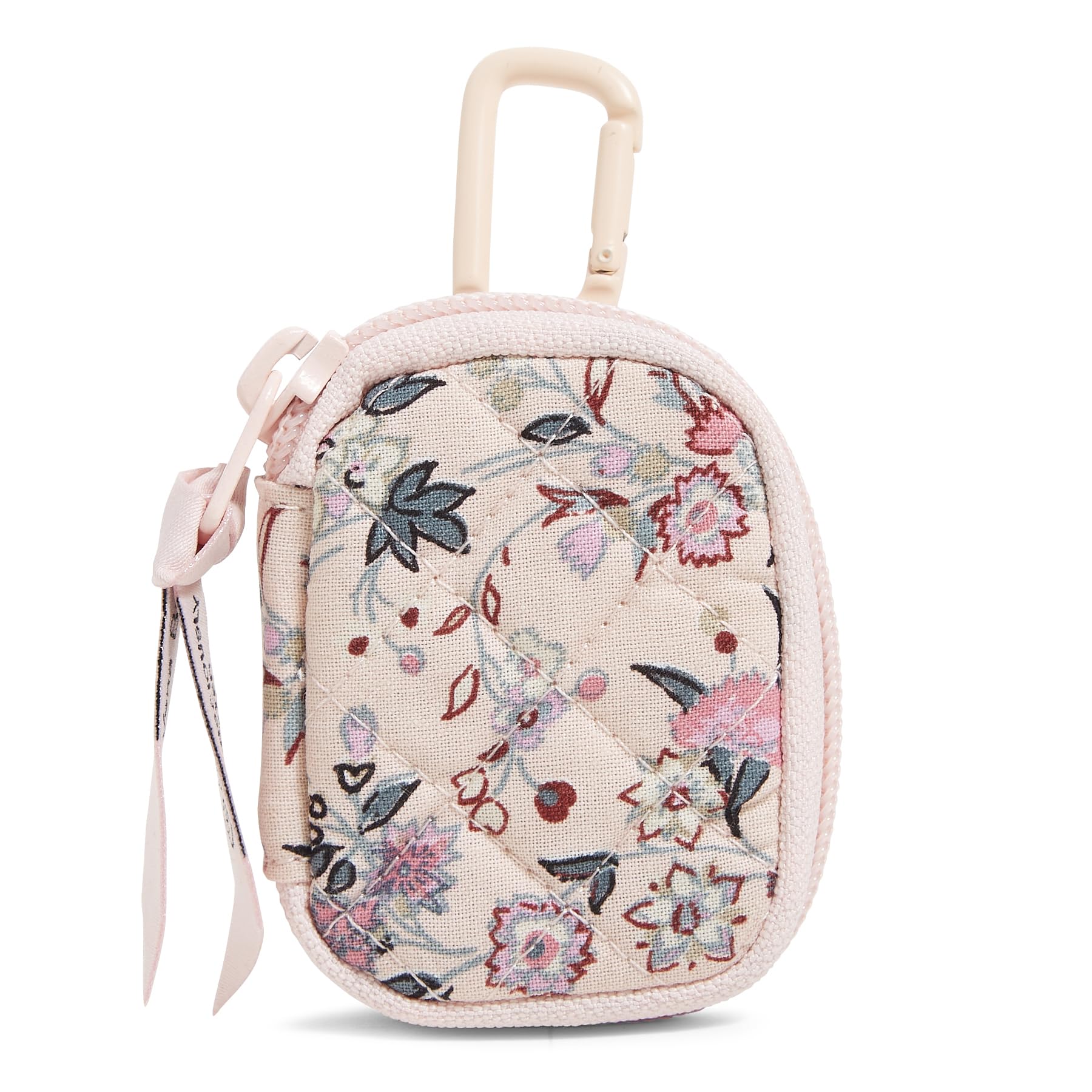 Vera Bradley Women's Cotton Bag Charm for Airpods, Morning Shells - Recycled Cotton, One Size