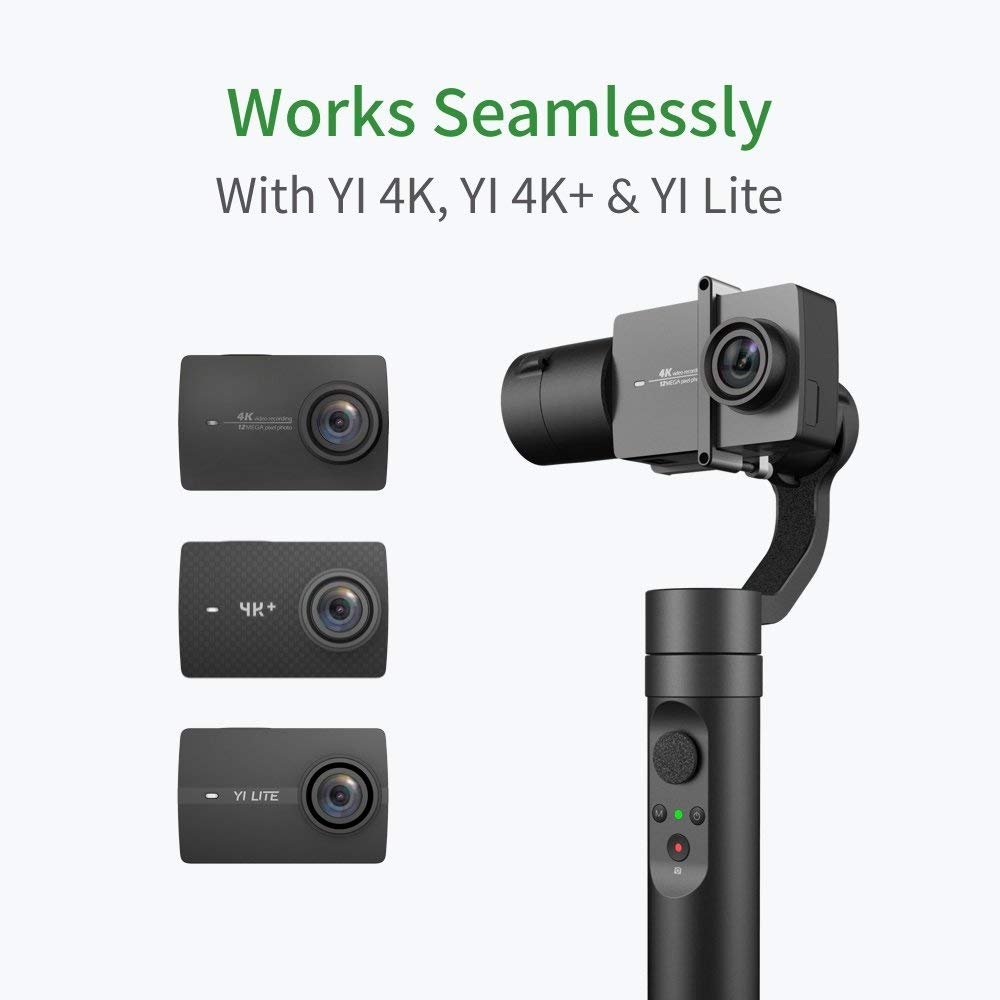 YI Action Gimbal stabilizer 4K, 4K+, and Lite Action Camera, Universal (98005)