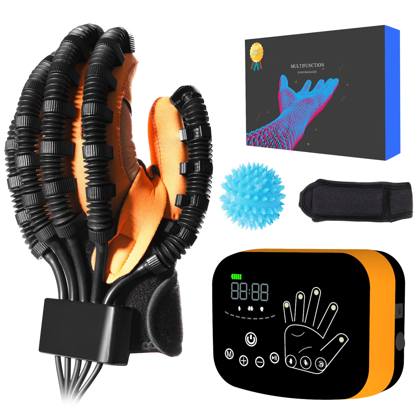 Upgraded Rehab Robot Gloves for Stroke Patients,Arthritis Stroke Hemiplegia Cerebral Palsy Finger and Hand Function Rehabilitation Physical Therapy Equipment,Finger and Hand Function Rehabilitation