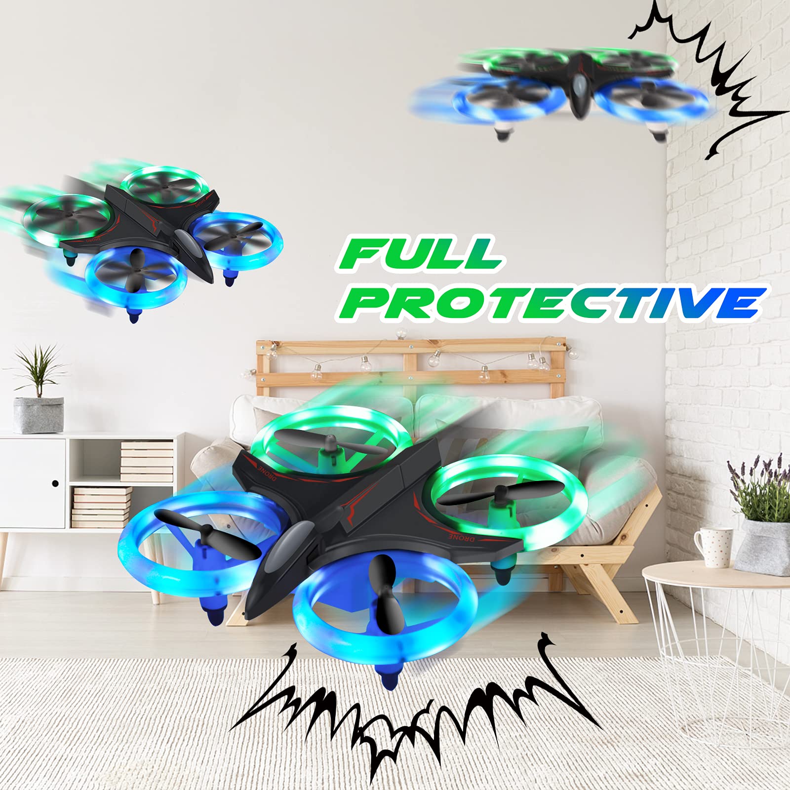 VERSAINSECT st Mini Drone for Kids and Beginners Easy to Fly Drone, Remote Control RC Garden sculpture outdoor decoration