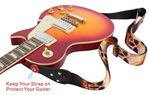 YMC TP20 Series 6 Pieces Guitar Parts 3 Left 3 Right Machine Heads Knobs Guitar String Tuning Pegs Machine Head Tuners for Electric or Acoustic Guitar With 2pcs Strap Locks,Chrome