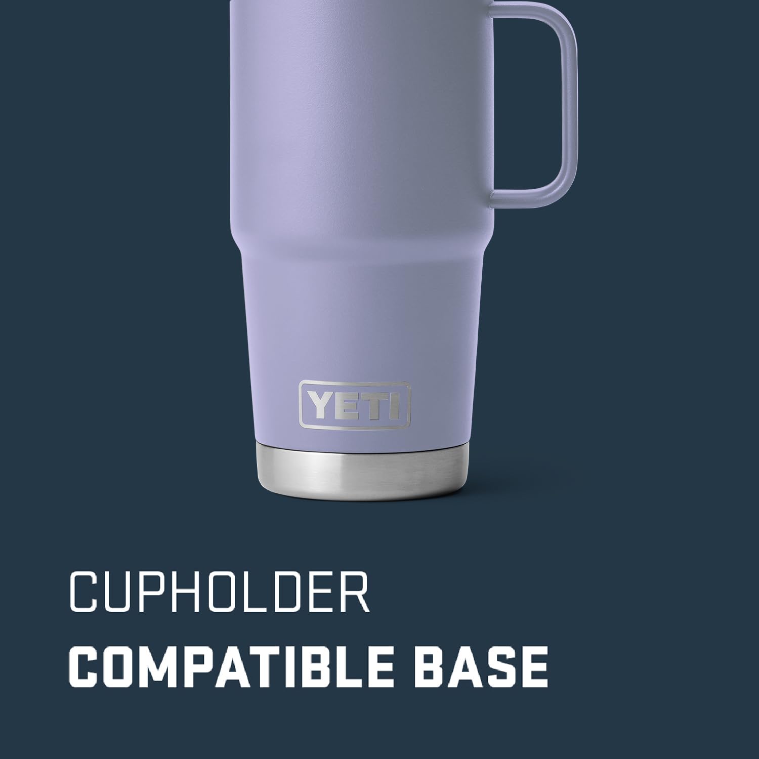 YETI Rambler 20 oz Travel Mug, Stainless Steel, Vacuum Insulated with Stronghold Lid, Cosmic Lilac