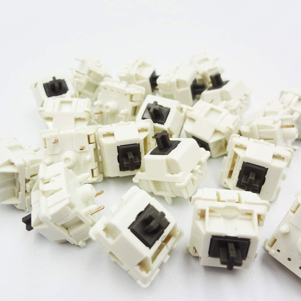 ZugGear Tactile Switch, 62g Koala Switch, Large Tactile Key Switches with Unique Tactile Feelings, 5 Pins Tactile Switches for Mechanical Keyboards (20pcs,DUROCK Koala 62g)