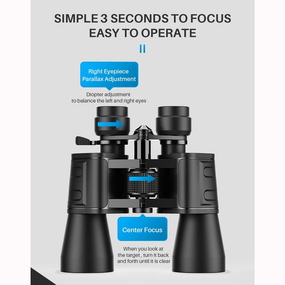 YLYAJY Powerful Binoculars Long Range Pocket Spotting Telescope Eyeglass for Tourism Hunting Camping Equipment