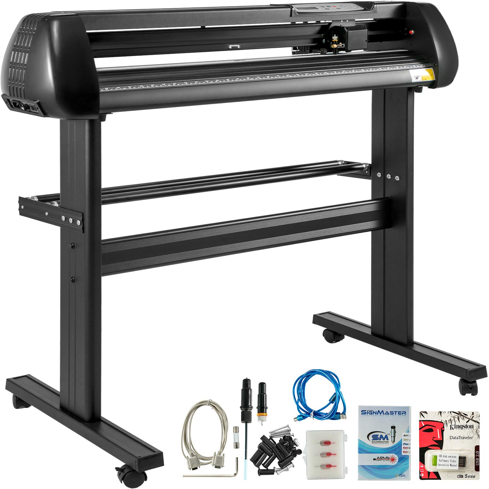VEVOR Vinyl Cutter 28 Inch Vinyl Cutter Machine 720mm Paper Feed Vinyl Plotters with Floor Stand Vinyl Plotter Adjustable Speed for Sign Making