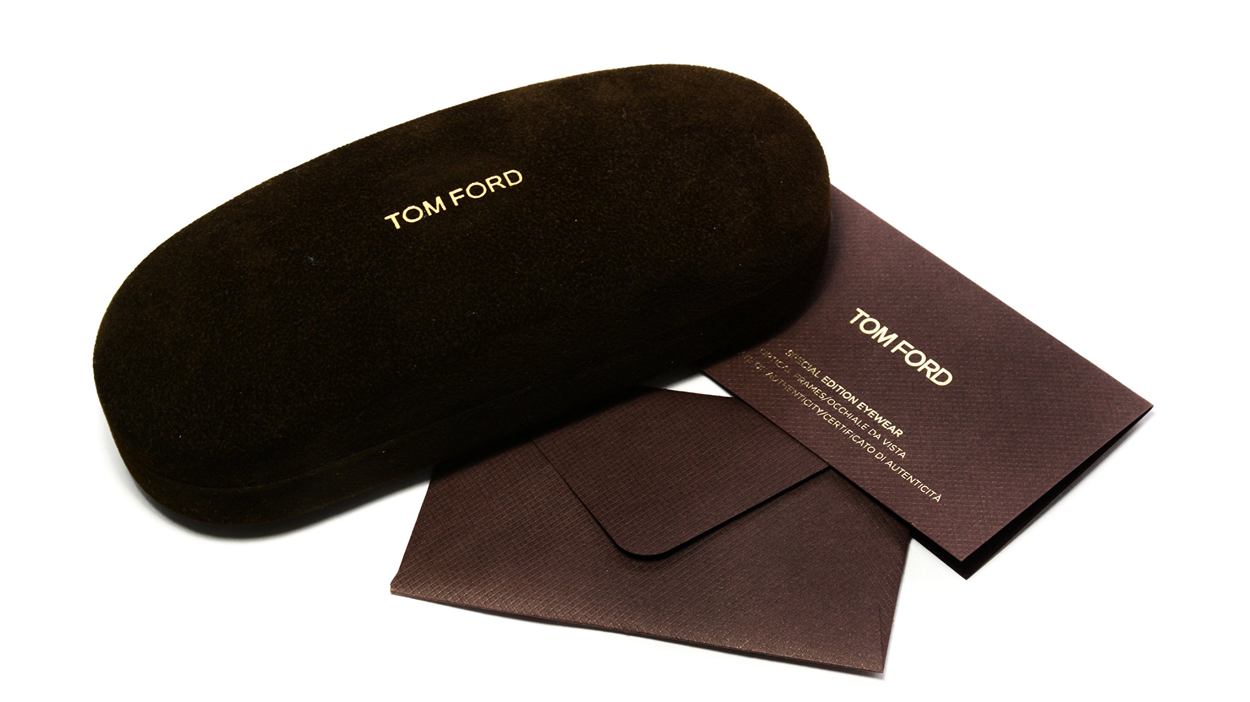 Tom Ford Oval Eyeglasses TF5257 028 Size: 50mm Ivory Buffalo Horn/Gold Plated 5257