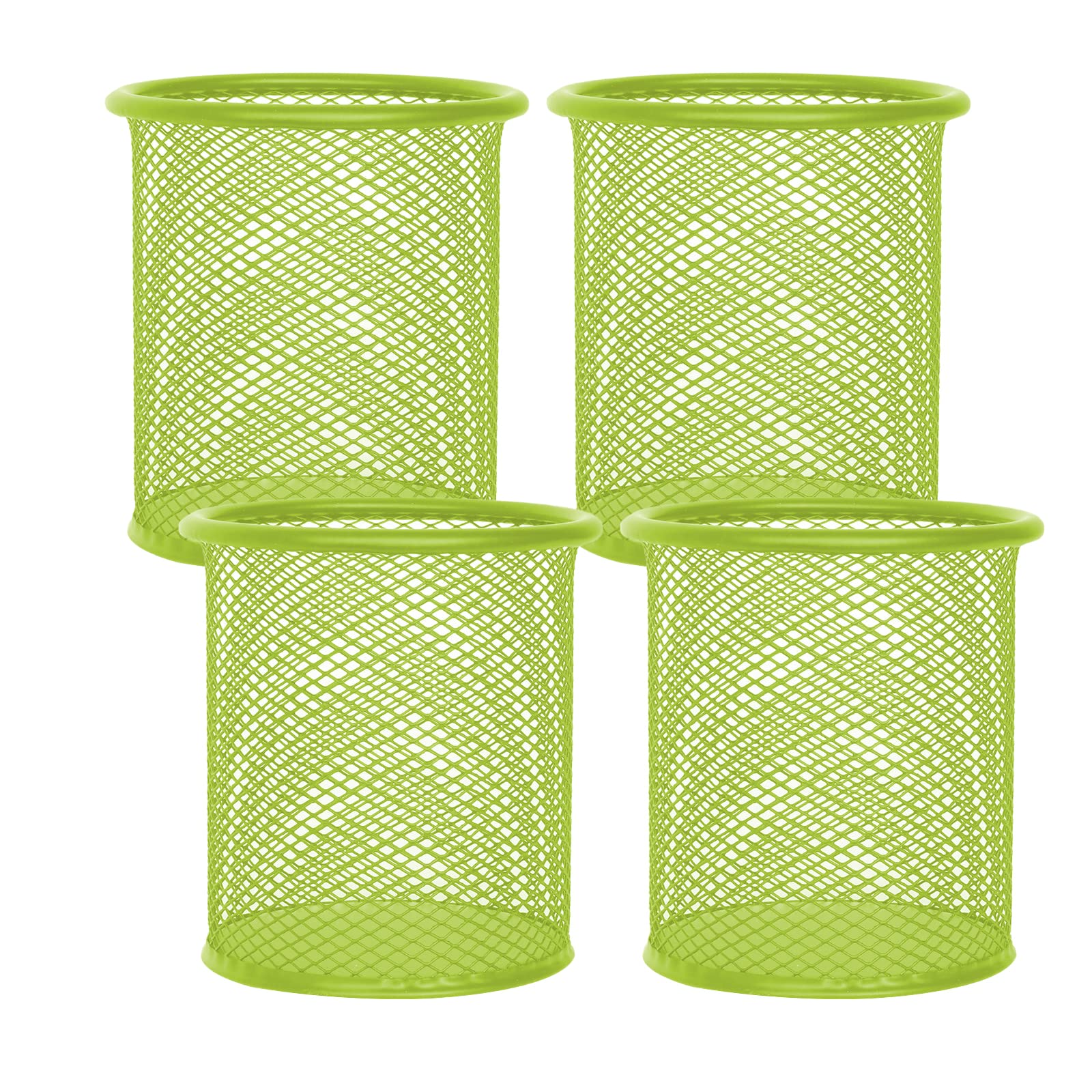 UNIYO Mesh Pen Holder - 4Pcs Metal Pen Organize Pencil Cup(Black)