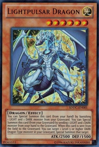 Yu-Gi-Oh! - Lightpulsar Dragon (SDDC-EN001) - Structure Deck: Dragons Collide - Unlimited Edition - Ultra Rare