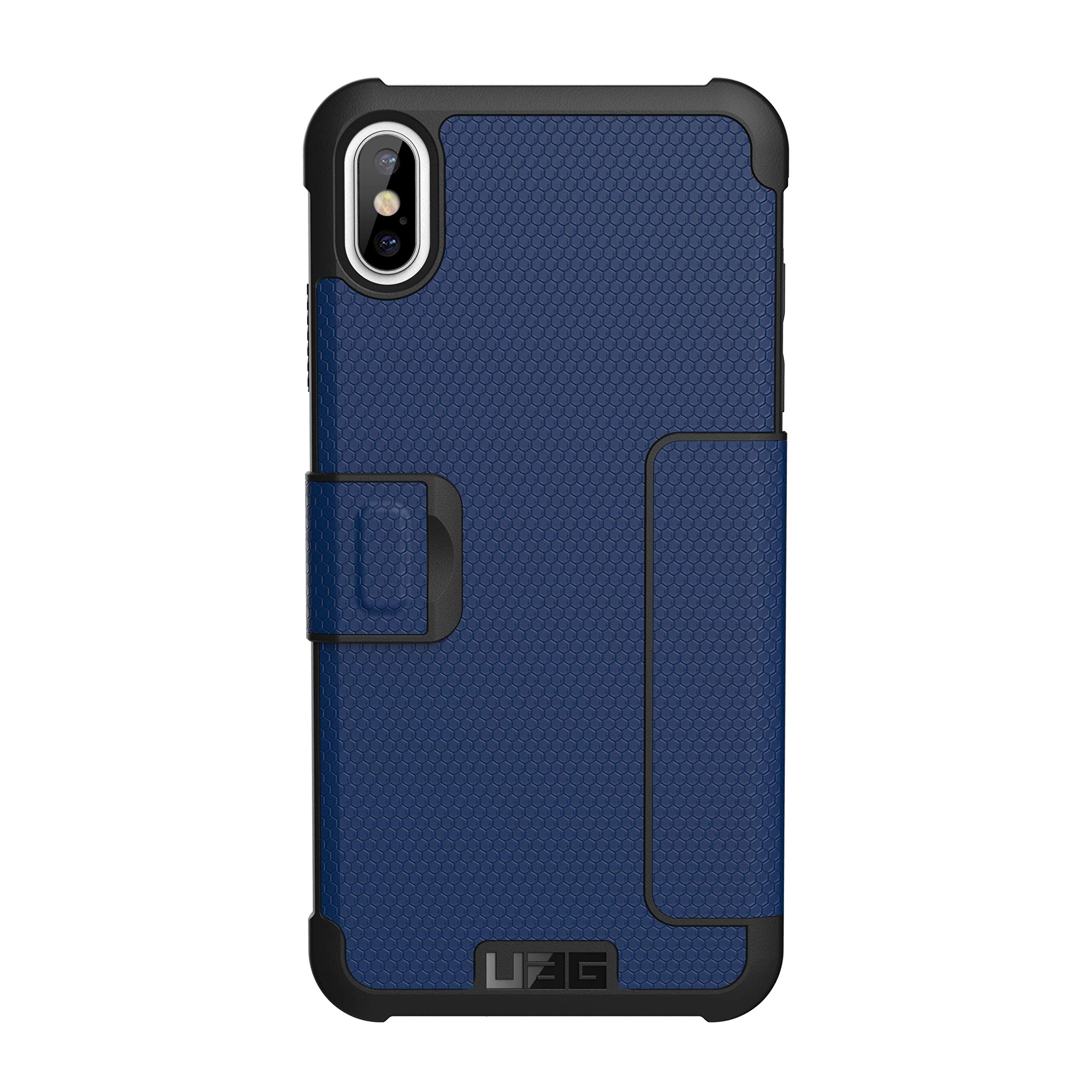 URBAN ARMOR GEAR UAG iPhone Xs Max [6.5-inch screen] Metropolis Feather-Light Rugged Folio[Cobalt] Military Drop Tested iPhone Card Case