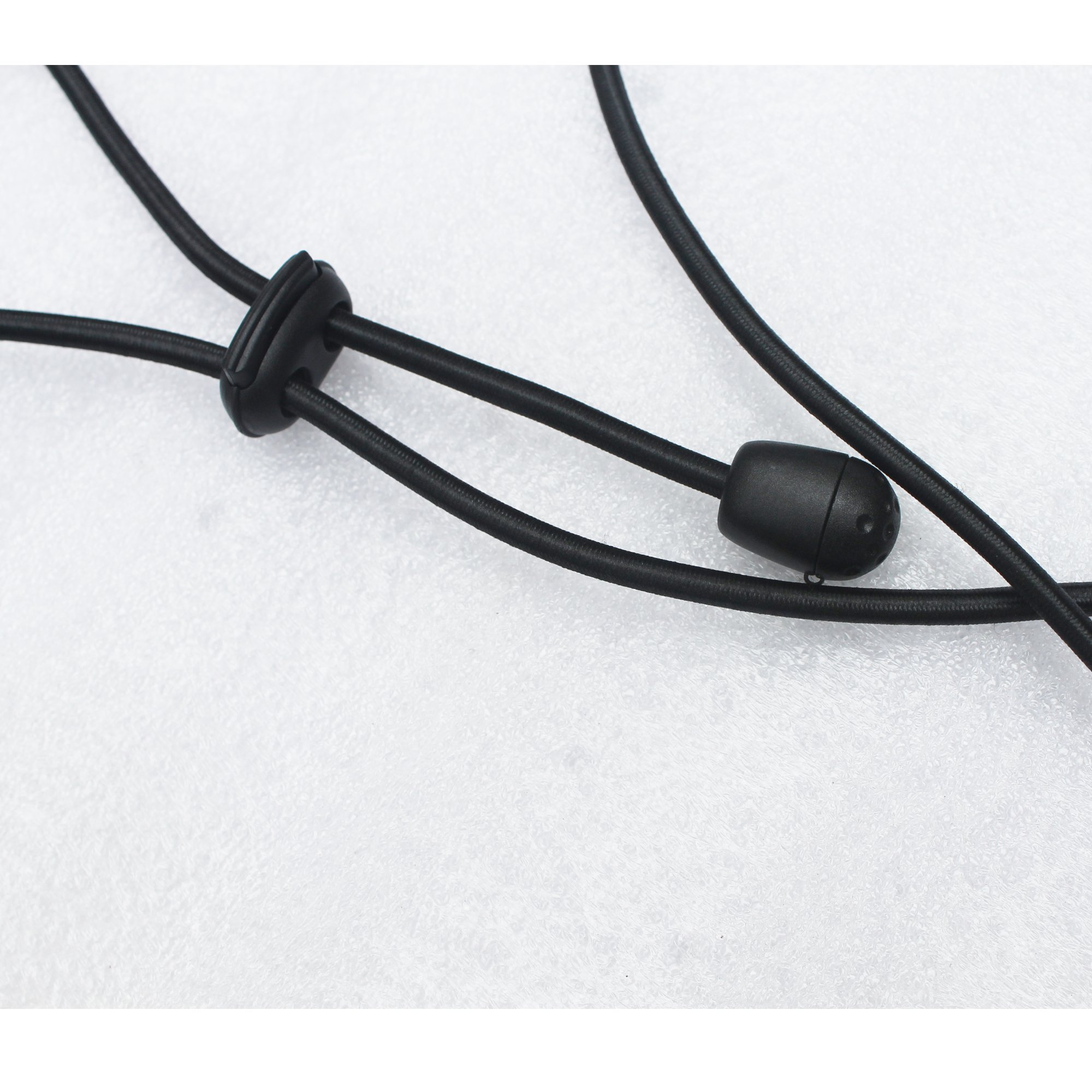 YYST 2 X Adjustable Kayak Black Rod Leash Fishing Rod Paddle Leash - Black