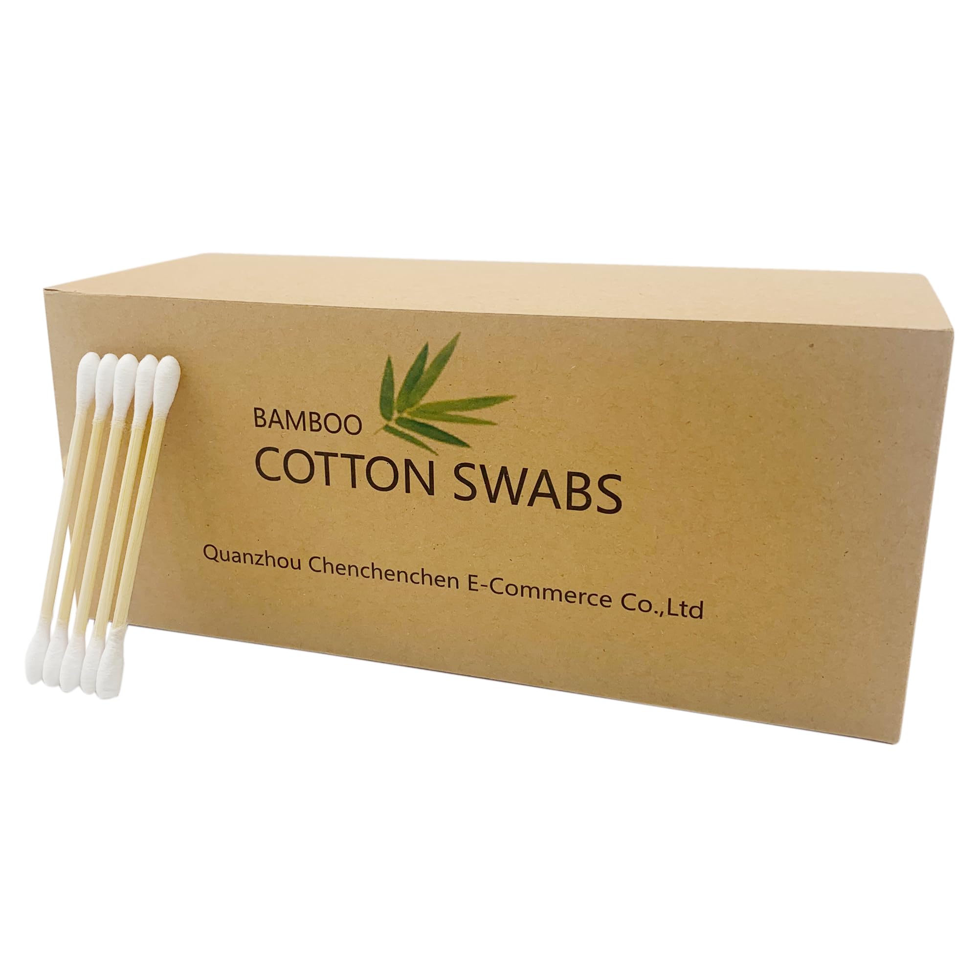 5 Packs Bamboo Cotton Swabs, Wooden Cotton Swabs 1000pcs