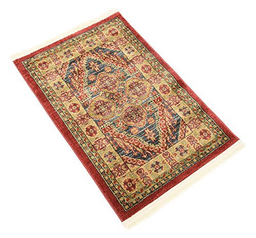 Unique Loom Sahand Collection Traditional Geometric Classic Navy Blue Area Rug (2' 2 x 3' 0)