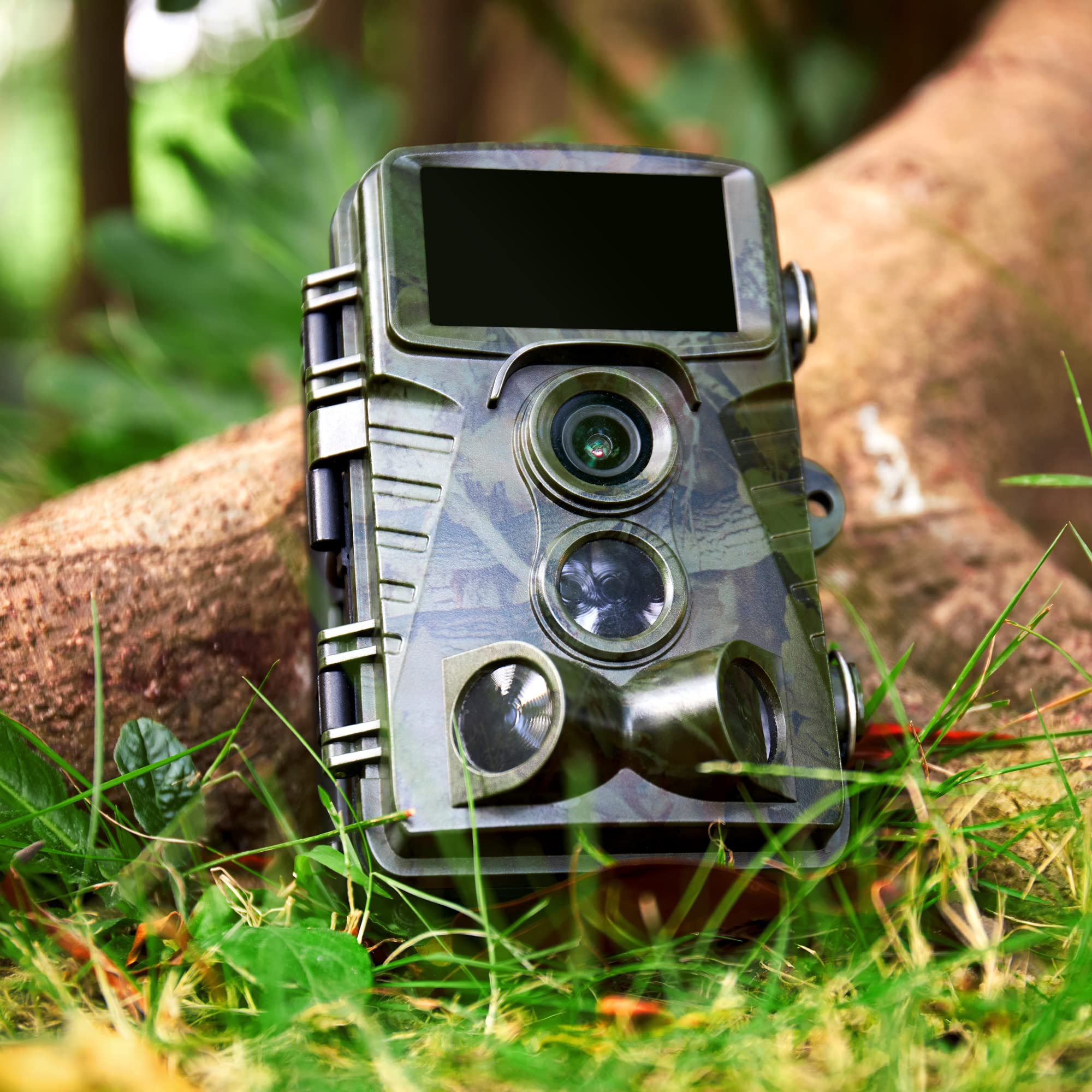 WiFi Trail Camera 4K 32MP Bluetooth Game Camera Phone Hunting Camera with Night Vision 0.2s Activated 120° Detection IP66 Waterproof for Wildlife Deer Scouting Monitoring