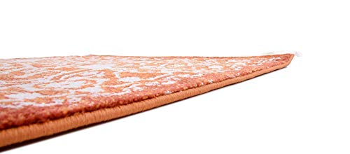 Unique Loom Traditional Classic Intricate Design with Distressed Vintage Detail, Area Rug, 2' 7 x 10' 0 Runner, Terracotta/Ivory