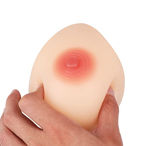 Y-NOT B Cup Silicone Breast Forms Self Adhesive for Crossdresser Fake Prosthesis Nude