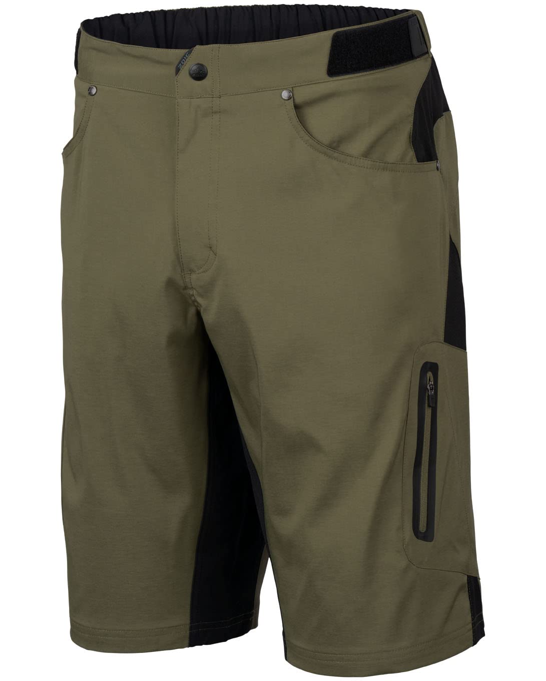 Zoic Men's Ether Mountain Bike MTB Cycle Riding Short with Padded Essential Liner Relaxed Fit 12 inch Inseam, UPF 50+, Malachite, size Medium