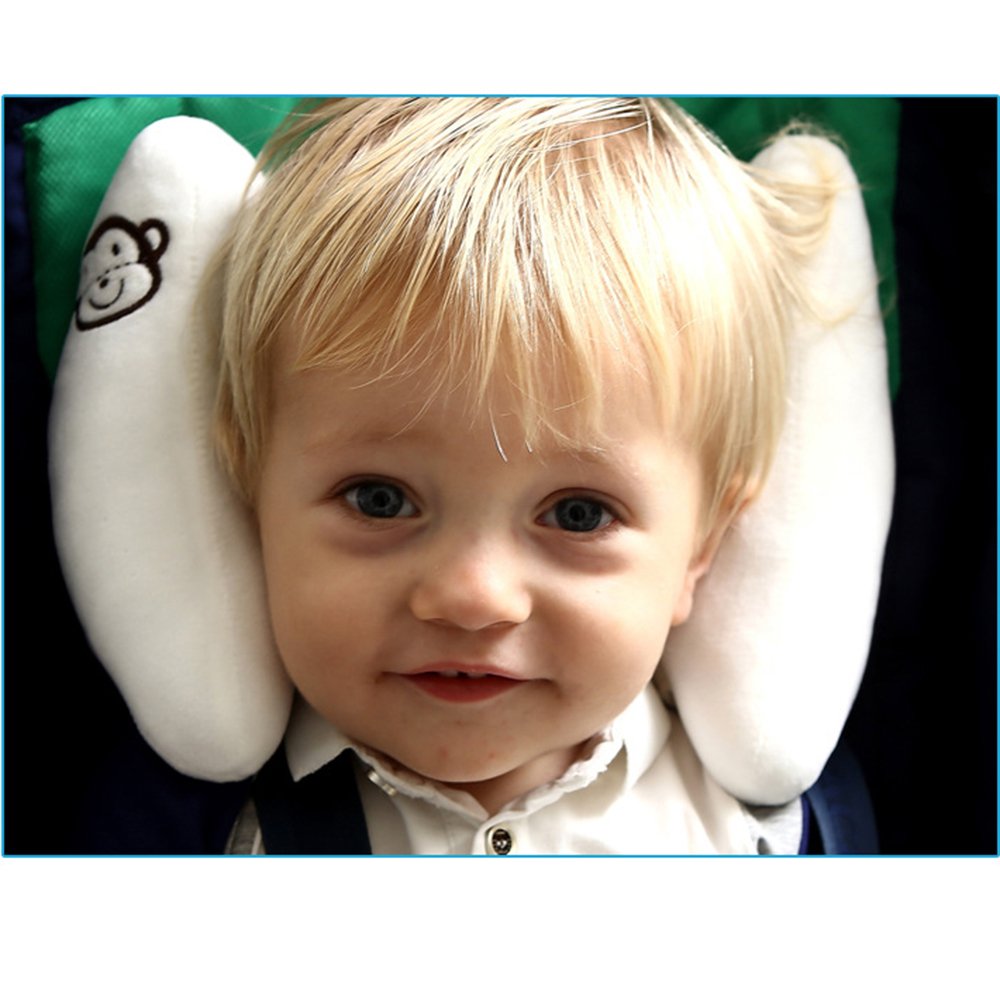 U-Shape Stroller Head Neck Support for Newborn Baby Infant Toddler Adjustable Neck Relief Pillow Cushion Lovely Banana Shape Design