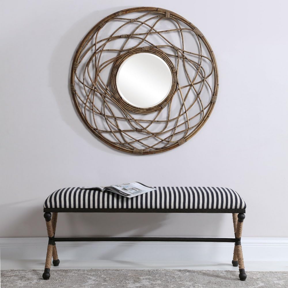 Uttermost Braddock - 47.5 inch Striped Bench