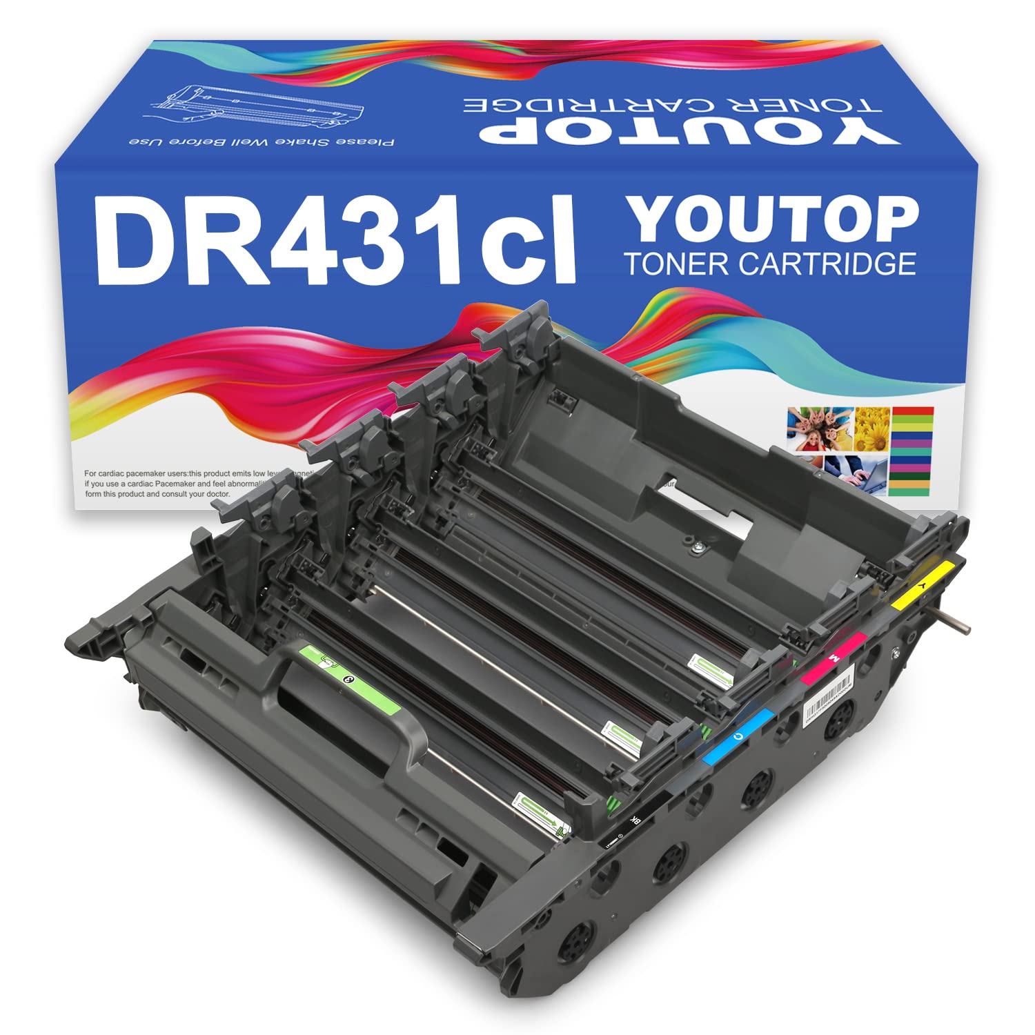 YOUTOP Remanufactured DR431CL Imaging Unit Replacement for Brother HL-L8260CDW HL-L8360CDW HL-L8360CDWT MFC-L8610CDW MFC-L8900CDW 1 Pack