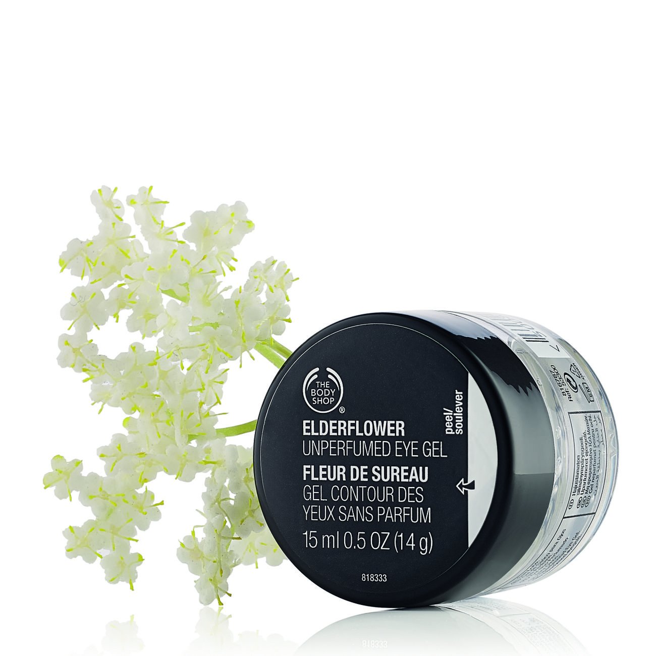 The Body Shop Elderflower Cooling Eye Gel, 0.5 Fl Oz