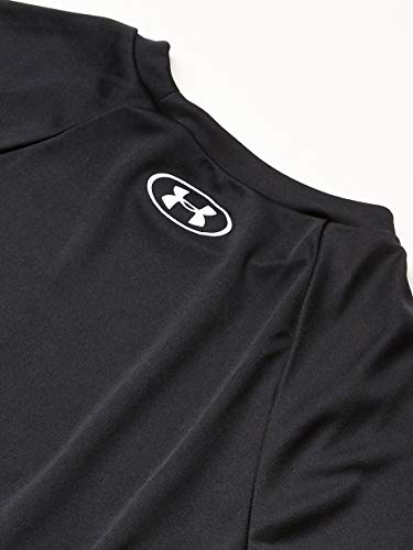 Under Armour Boys' Tech Big Logo Short Sleeve Gym T-Shirt, Black (001)/White, Youth Medium
