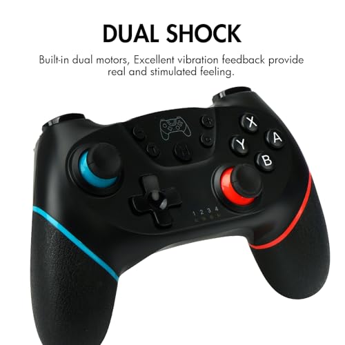 Zakgbxbig Controller for Switch, Wireless Pro Controller for Switch Lite, Controller for Switch Remote Gamepad Joystick, Turbo and Dual Vibrationā¦