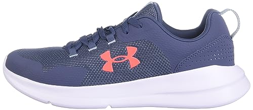 Under Armour Men's Essential, (405) Downpour Gray/White/After Burn, 9, US