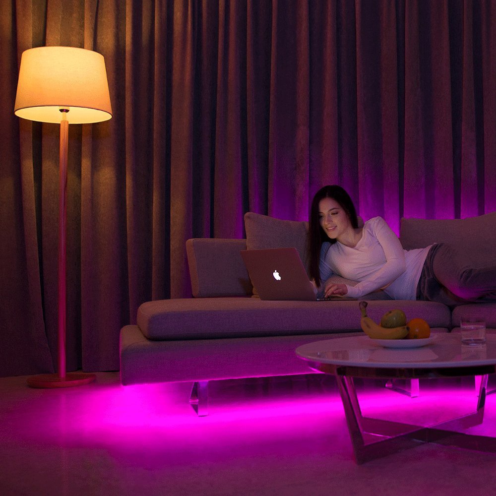 Yeelight Smart LED Light Bulb,16 Million Colors E26 10W 110V RGB Dimmable 800lm Wi-Fi Bulbs, Compatible with Alexa, Google Assistant (Multi-Colored)