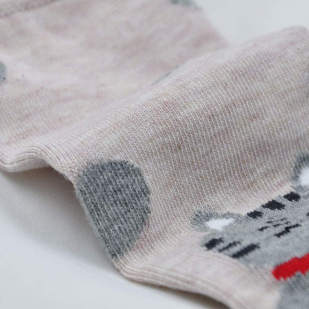 Womens Toe Socks Cotton Five Finger Socks Cute Animal Socks Colorful Funny Casual Crew Socks for Ladies