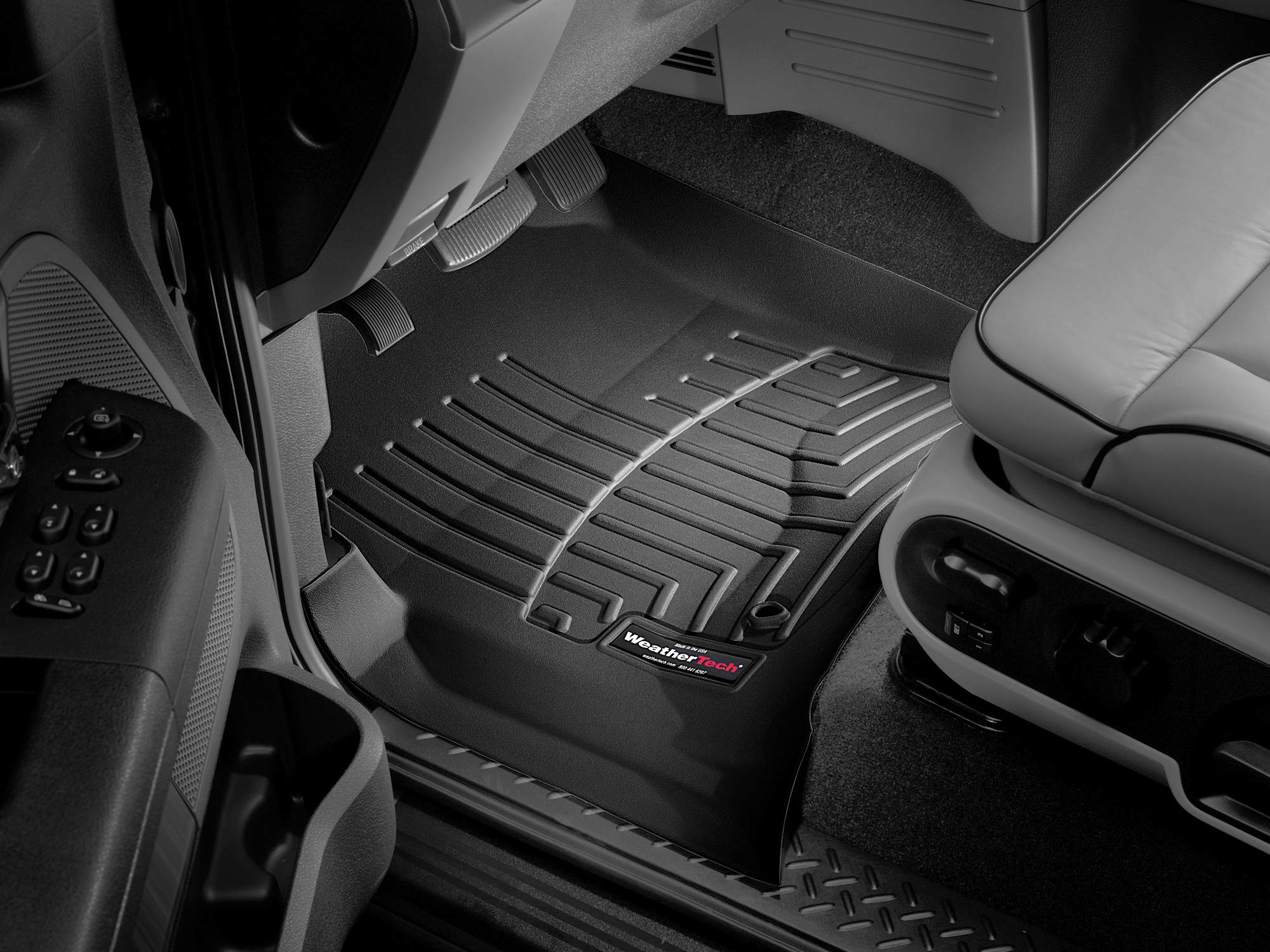 WeatherTech Custom Fit FloorLiners for Ford F-150-1st Row (440051), Black