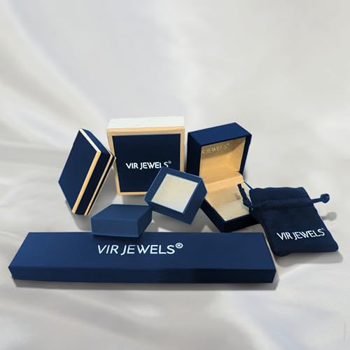 Vir Jewels 1/5 cttw Round Blue Diamond Stud Earrings .925 Sterling Silver with Push Backs