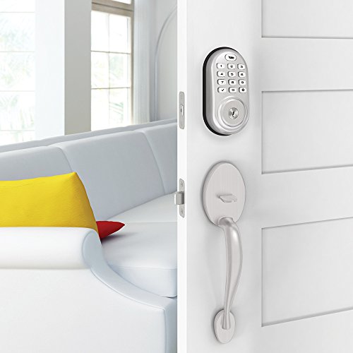 Yale Assure Lock with Z-Wave, Satin Nickel Smart Keypad Deadbolt Lock Works with Ring Alarm, Samsung SmartThings, (Hub Required, Sold Separately), YRD216-ZW2-619