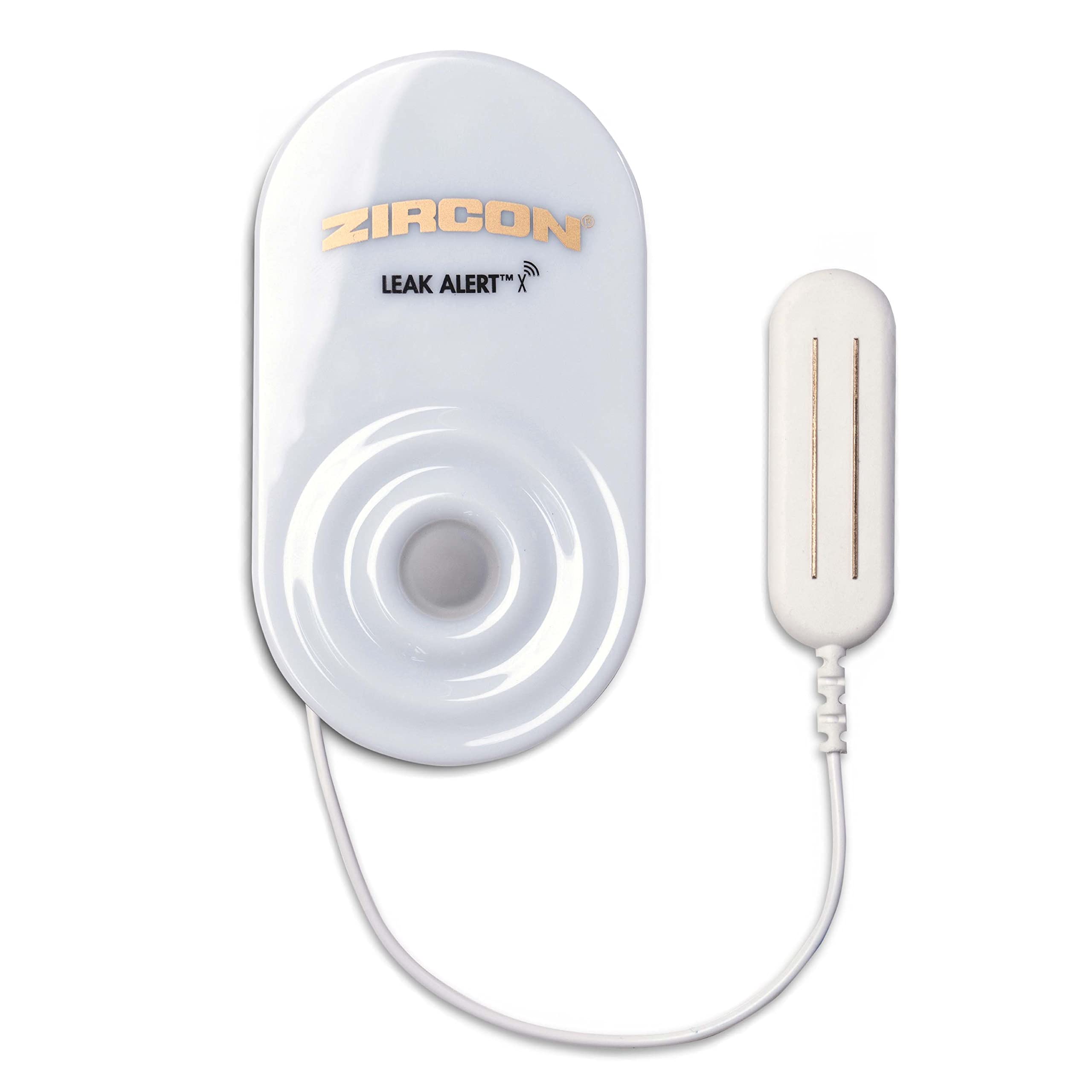 Zircon Leak Alert x – Smart Electronic Water Detector with 9.8' Cable – Email, Audio, & Visual alerts, Battery Included (70745)
