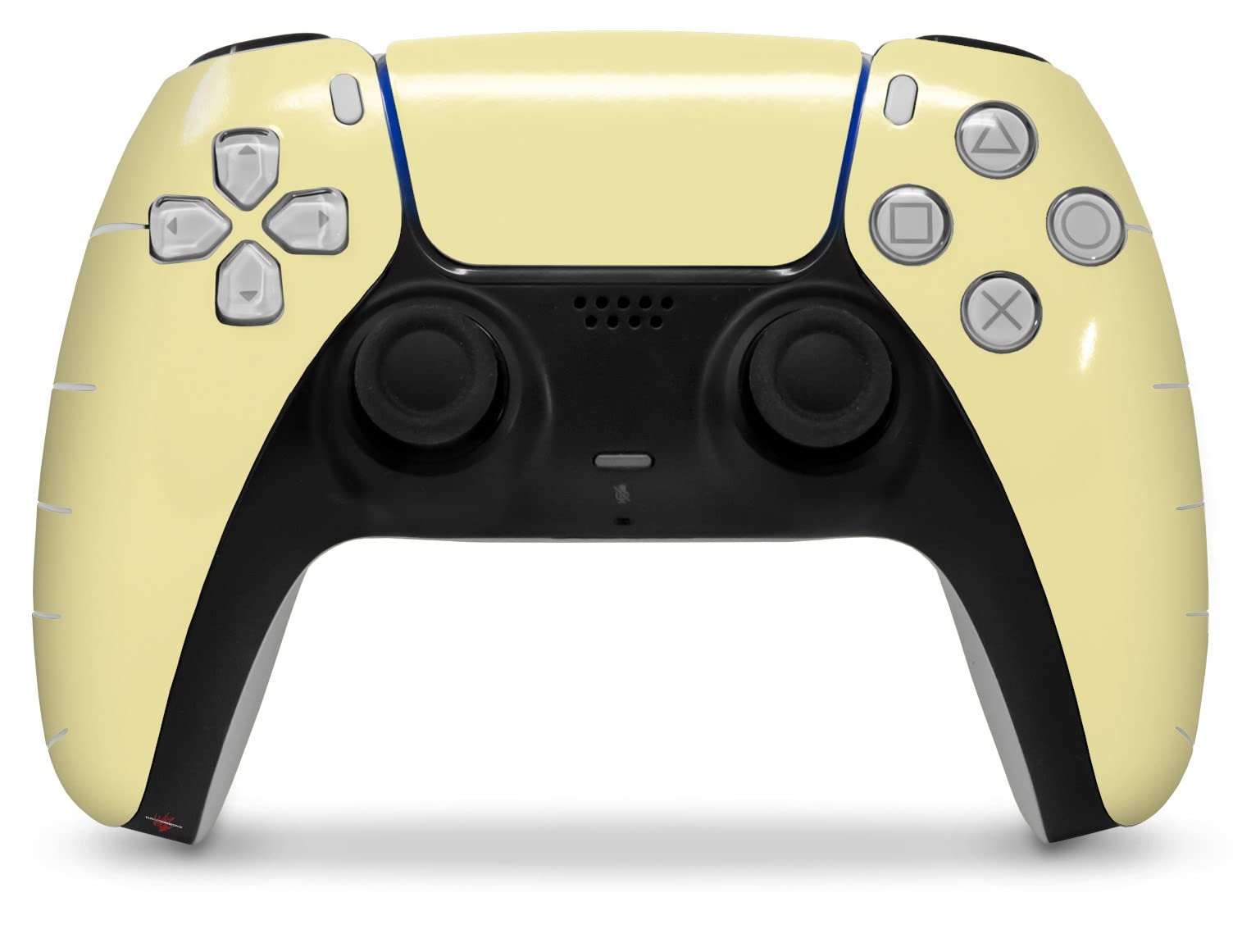 WraptorSkinz Skin Wrap compatible with Sony PS5 DualSense Controller Solids Collection Yellow Sunshine (CONTROLLER NOT INCLUDED)