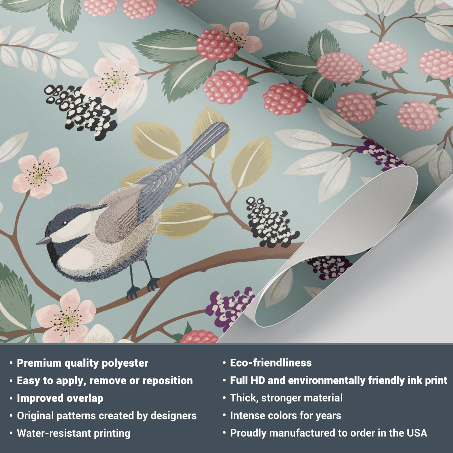 wall26 Foggy Pin Forest - Removable Wall Mural | Self-Adhesive Large Wallpaper - 100x144 inches
