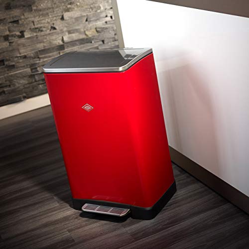 WESCO Big Double Boy Waste Bin 41 x 35 x 65 cm – 2 x 18 L Black