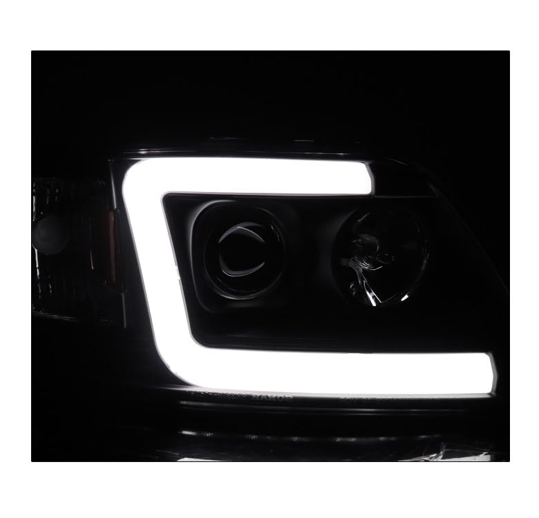 ZMAUTOPARTS LED Black Projector Headlights Headlamps For 1997-2003 Ford F-150/1997-2002 Expedition