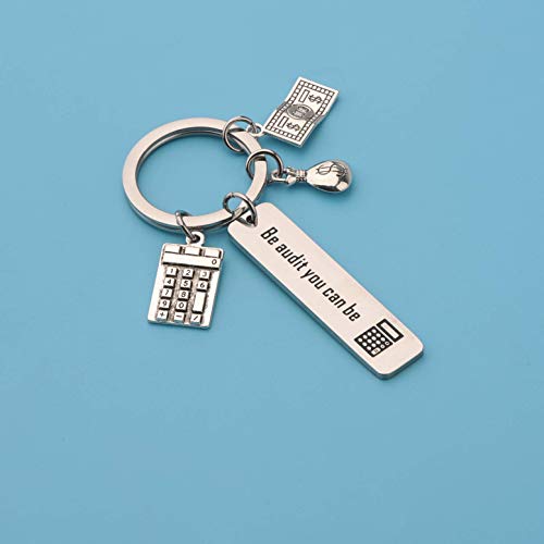 WSNANG Accountant Jewelry Be Audit You Can Be Keychain Auditor Gift Accounting Major Gifts CPA Graduation Gift (Be Audit Keychain)