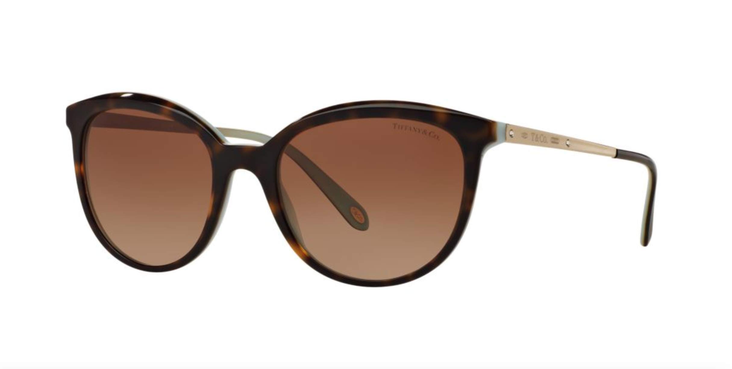 Tiffany TF4117B 81343B Havana/Blue TF4117B Cats Eyes Sunglasses Lens Category, Havana / Blue, 54mm