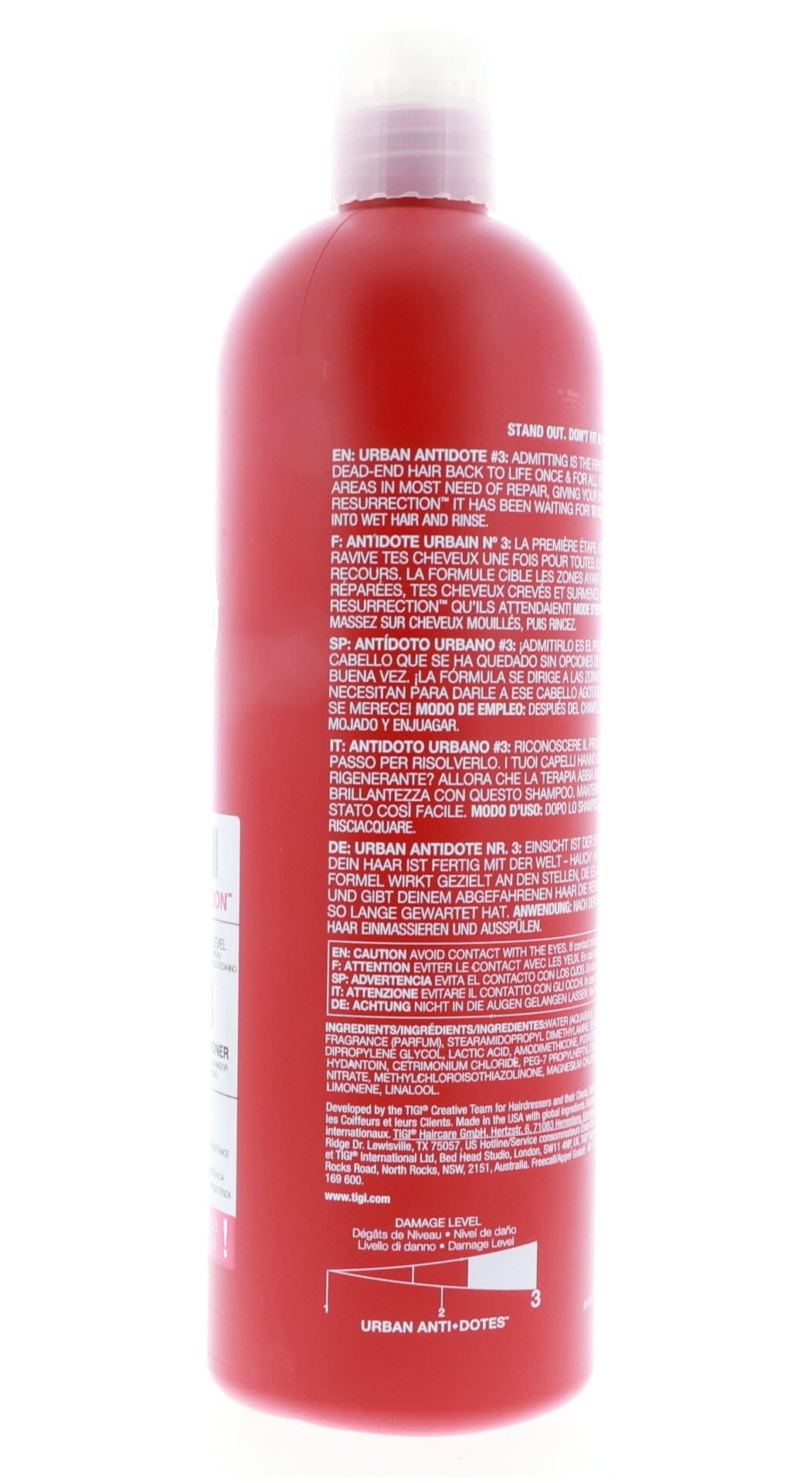 TIGI Bed Head Urban Anti+dotes Resurrection Conditioner 25.36 oz (Pack of 4)